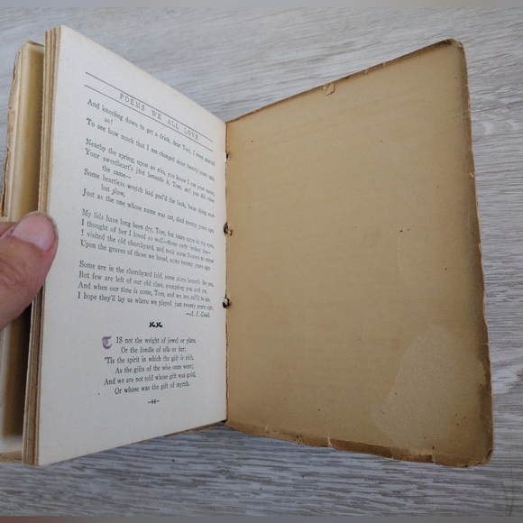 Poetry Book | Other | Rare Antique Poetry Book Poems We All Love ...